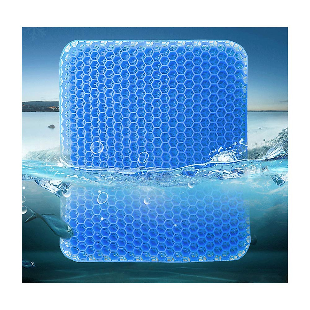 LovezZ Multi-Functional Gel Cushion, Cool and Breathable, high-Elastic Chair seat Support Cushion, Relieve Hip Fatigue