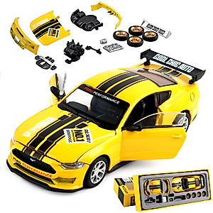 chengchuang GT500 Alloy Toy Cars, 1:42 Disassembly Compatible Car Model, DIY Car Model Kit for Kids Age 13+ Adult