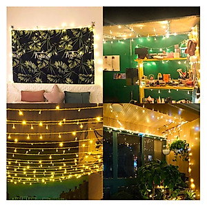 LIUPENGWEI Solar Lights Outdoor, (100 LED 8 Modes) Solar Garden Lights, 12m Copper Wire Solar String Lights, Waterproof For Halloween, Christmas, Tree, Garden, Home, Wedding, Party Fairy Lights garden