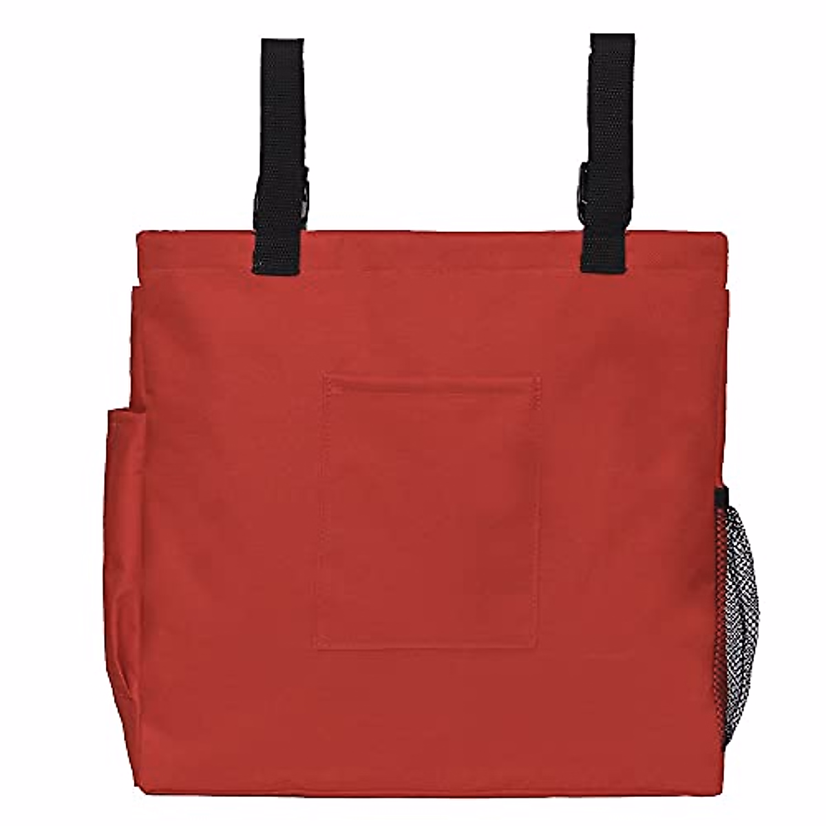 Lawn Mower Organizer Bag - 600D Heavy Duty Hanging Mower Storage Pocket Garden Tool Pouch Accessories for Outdoor Gardening, 13" H x 5" W x 14" L (Red)