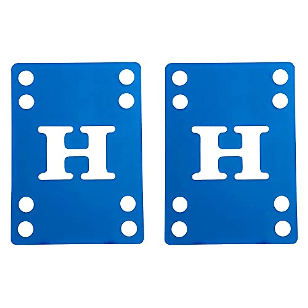 Dime Bag Skateboard Bushings (for 2 Trucks) + Blue Riser Pads and 1" Phillips Hardware (98A Black)