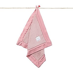 Bamboo Little Plush Baby Security Blanket Lovey, Rose, 16"x16", Mini Baby Blanky