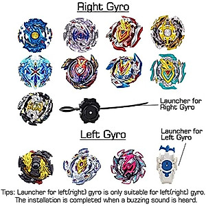 PWTAO Bey Battling Top Burst Launcher Grip Toy Blade Set Game Storage Box 12 Top Burst Gyros 3 Launchers Great Birthday Gift for Boys Children Kids