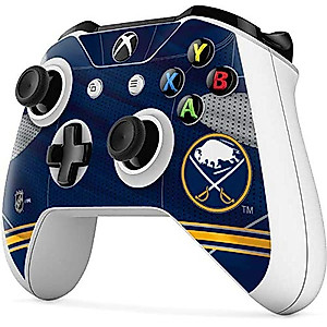 Skinit Decal Gaming Skin Compatible with Xbox One S Controller - Officially Licensed NHL Buffalo Sabres Home Jersey Design