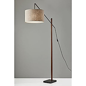 Adesso Ethan Arc Home Office Lamp, Black