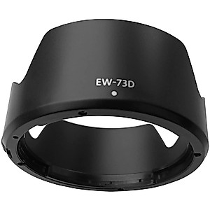 EW-73D Lens Hood Shade for Canon EOS RP for RF 24-105mm F4-7.1 is STM,EF-S 18-135mm f/3.5-5.6 is USM(Not for is or is STM),HUIPUXIANG 67mm Lens Hood