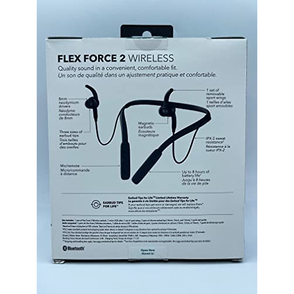 iFrogz - Flex Force 2 in Ear Bluetooth Headphones - Black and Gray