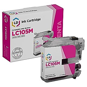 LD Compatible Ink Cartridge Replacement for Brother LC105M Super High Yield (Magenta)