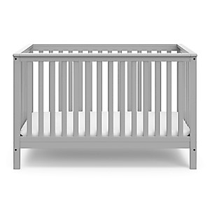 Storkcraft Hillcrest 4-in-1 Convertible Crib (Black) - Converts to Daybed, Toddler Bed, and Full-Size Bed, Fits Standard Full-Size Crib Mattress, Adjustable Mattress Support Base