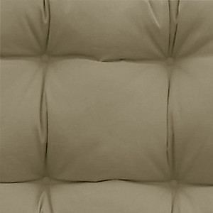 QILLOWAY Indoor/Outdoor Chaise Lounge Cushion,Spring/Summer Seasonal Replacement Cushions. (Beige)