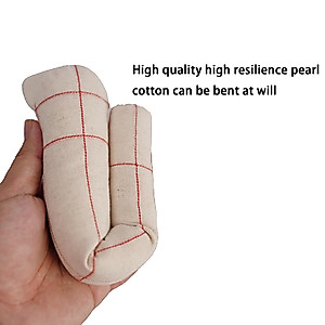 Parfumfloral Dress Form Soft arms for Sewing Female Dress Form Cotton Fabric Fully pinnable (NOT Adult Size 30cm) Sewing arm Long Sleeve Draping Mannequin Hand (Beige, 1:2)
