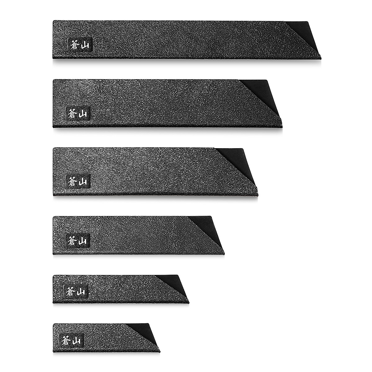 Cangshan 61741 6-Piece Knife Edge Guard Set, Black
