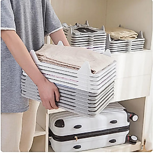 SIAM'S Closet Organizer Set and Shirt Folder, Creative Clothes Organizer Set (5 PCS) Closet Storage Travel Clothes Organization System Folding Board Home ,T-Shirt Storage for Closet