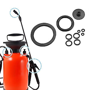 Msiud Sprayer Rubber Sealing Rings, O Type Essential Replacement Garden Seals Parts Pump Backpack Machine Irrigation Accessories Universal Seal Gasket Spare Complete Tough Compatible Piston Repair