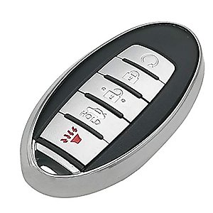 Silver Soft TPU Key Fob Cover Case Remote Jacket Shell Glove for Nissan Altima Maxima Armada Murano Rogue Sedan Pathfinder Leaf Titan Infiniti QX50 QX60 QX70 QX80