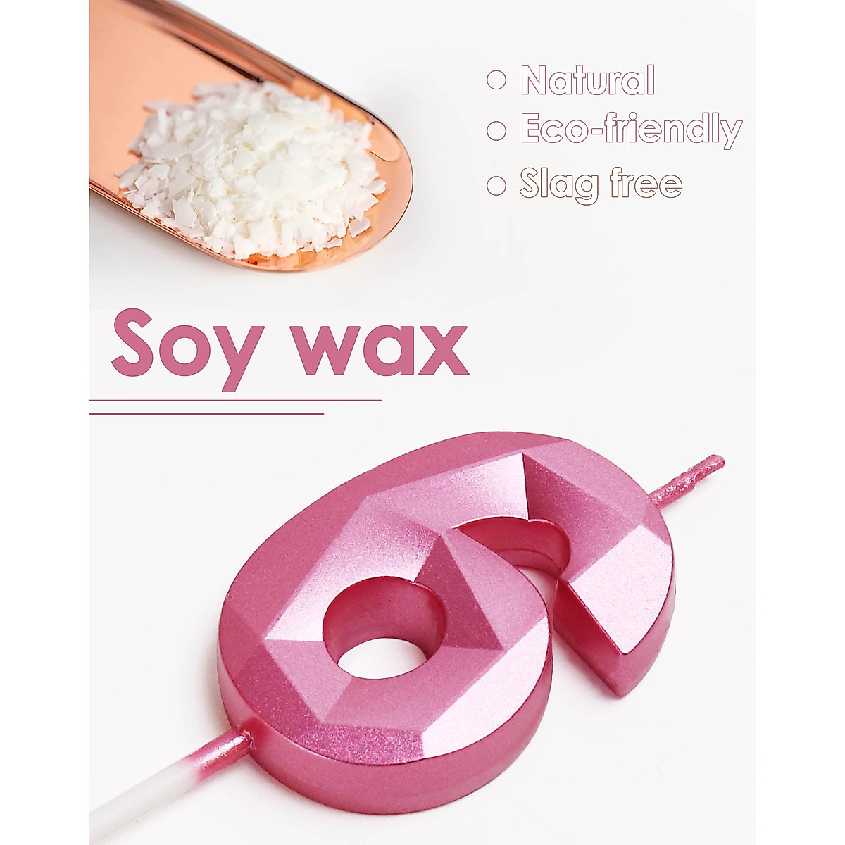 Number 30 Candles,30th Birthday Candles,Pink Happy Birthday Candle for Cake,3D Design Cake Topper Decorations for Women Birthday Party Wedding Anniversary Celebration Supplies