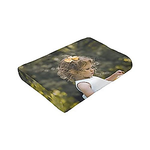 Custom Blanket with Photos Personalized Blanket Customized Throw Blanket Photos Custom Gifts for Christmas, Kids, Adults, Family Friends Lovers Dog Pets Personalized Birthday 40x30 in