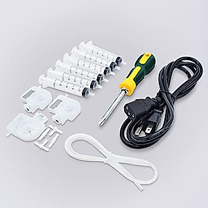 L&C Professional DTF CISS DTF White Ink Circulation System DTF Empty Ink System CISS Refillable Cartridge Kit with Ink Flow Control Damper for EPSON ET8550 L805 DTF Printer