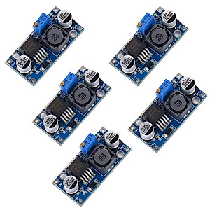 Yizhet 5 Pack Buck Converter, DC to DC, High Efficiency Voltage Regulator, 3.0-40V to 1.5-35V, Adjustable Power Supply Module