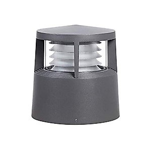 ZMY Modern Simple Waterproof Pillar Lighting Outdoor Aluminum Stigma Column Lamp Villa Home Garden Post Light Courtyard Deocrative Pathway Illumination E27 Edison