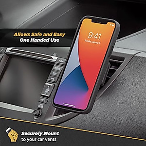 Scosche MAGVM2B MagicMount Magnetic Phone Mount for Car Air Vent, Universal Cell Phone Holder for Car, Hands Free Car Vent Mount, Strong Magnet Hold, Compatible with iPhone, Samsung, and All Devices