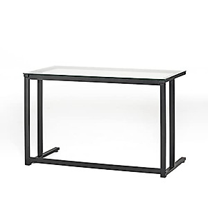 Christopher Knight Home Eghan Tempered Glass Computer Desk, Black
