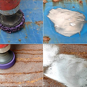 11 Pack 2" Quick Change Easy Strip It Discs for Drill, Paint Stripper Abrasive Wheel Disc, Poly Abrasive Wheel, Cleans Welds Rust Paint Removal Wheel