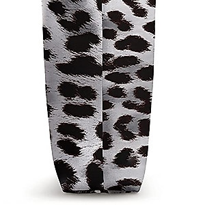 Animal Print Spots in Black on Beige AEV260 Tote Bag