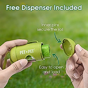 Pet N Pet Doggie Poop Bags, Thick Dog Poop Bag Rolls, Unscented Dog Bags for Poop, 720 Counts Dog Waste Bag, Doggie Poop Bags, Doggie Bags, 38% Plant Based & 62% PE Poop Bags For Dogs