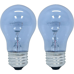 GE Lighting 48706 40-Watt Reveal A15 Appliance Bulb, 2-Card, 2 Count (Pack of 1), Clear