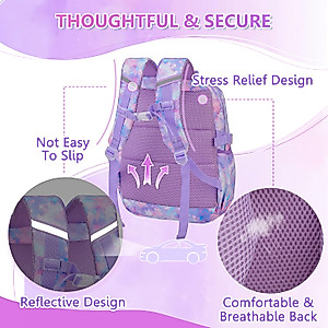 VX VONXURY Girls School Backpack,Water Resistant Kawaii Kids Book Bag Fits A4 Folder,Cute Teens Schoolbags