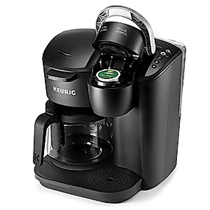 CHNLML Ke-urig K-Duo Essentials Single Serve & Carafe Coffee Maker, Black, 15.75 x 15.67 x 15.75 Inches