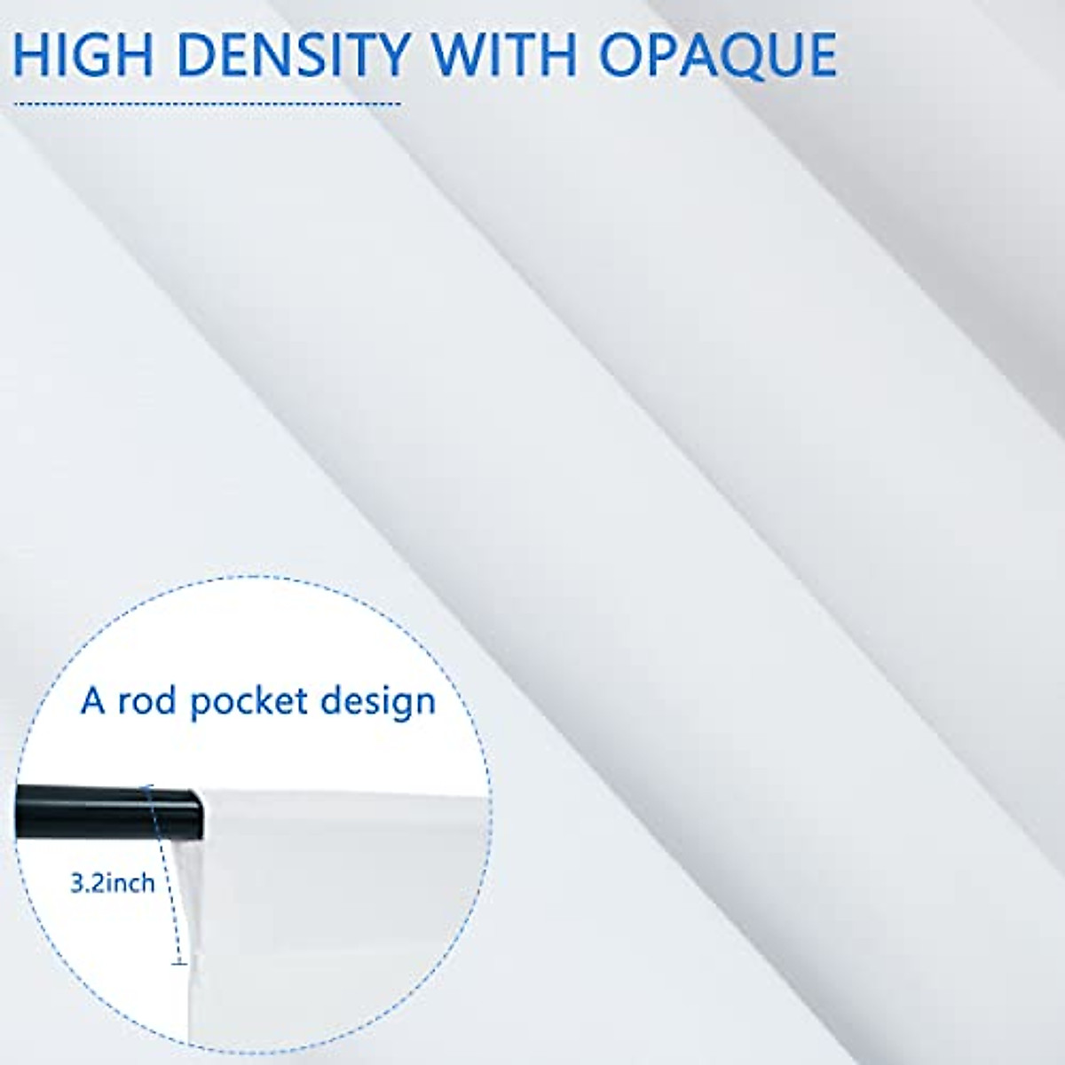 TRLYC White Photography Backdrop - 8.5 x 10 FT White Backdrops for Photoshoot with 4 Backdrop Clips Backdrops for Parties Curtain Photographic Studio Photo Backgrounds