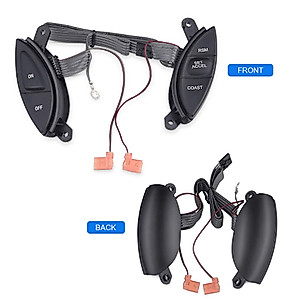 WMPHE Cruise Control Switch Buttons Steering Wheel Mounted Compatible with 1998-2003 Ford Ranger Explorer F150 Mercury Mountaineer Mazda B3000 Replacement for F87Z-9C888-BB F87A-9D809-BA