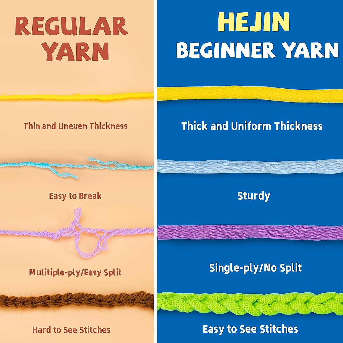 120g Glow in The Dark Yarn for Crocheting and Knitting; 120m(144yds) Yarn for Beginners with Easy-to-See Stitches; Worsted-Weight Medium #4; Yarn for Beginners Crochet Kit Making