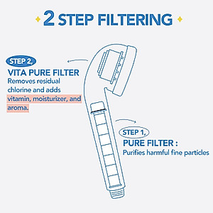 Bodyluv Vita Pure Filter for Vita Puresome Shower Head, Vitamin Filter only (Pacific Ocean)