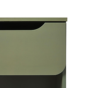 Walker Edison Modern 1-Drawer Simple Nightstand, 20 Inch, Green