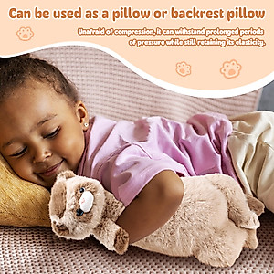 ZJoey 20.5 Inch Ferret Plush Stuffed Animal Long Cute Ferrets Pillow Soft Doll Stuffed Cute Toys Ferrets Lover Gift Kid Birthday Holiday Party Favor(Brown, 20.5 Inch)