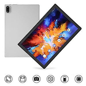 10.1 inch Tablet, Smart Tablet for Android 11.0, 8GB RAM 128GB ROM 8MP 20MP Camera, 4G LTE and 5G WiFi Gaming Tablet (White)