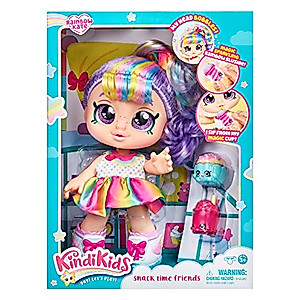 Kindi Kids Snack Time Friends - Pre-School Play Doll, Rainbow Kate - for Ages 3+ | Changeable Clothes and Removable Shoes - Fun Play, for Imaginative Kids