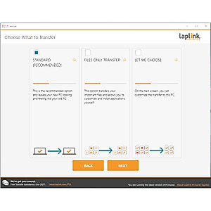 Laplink Easy Transfer Cable for Windows, Includes PCmover Express Software and Ethernet PC to PC Cable, Single Use License, Transfers Files, Settings, and User Profiles. Compatible with Windows 11