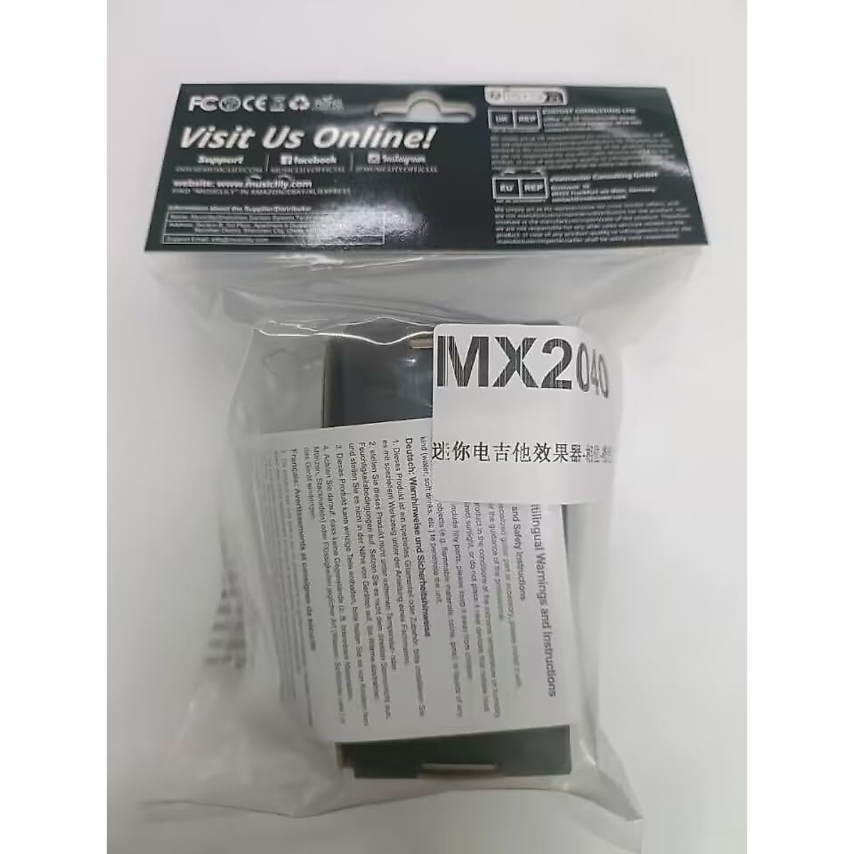 Musiclily Basic Vintage Phase Electric Guitar Effects Pedal DC 9V Adapter Powered True Bypass