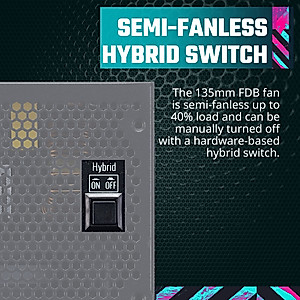 Cooler Master V750 Gold V2 Full Modular,750W, 80+ Gold Efficiency, Semi-fanless Operation, 16AWG PCIe high-Efficiency Cables, 10 Year Warranty