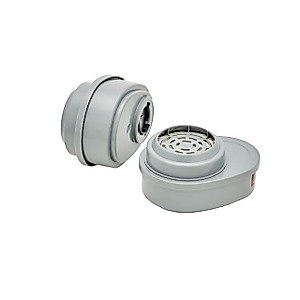 MSA 815362 Advantage Respirator Cartridge - Organic Vapor/P100 (GMA: OV), Quantity: 2 per pack, Chemical & Combination Air-Purifying Respirator Attachment, Long-Lasting Respiratory Protection
