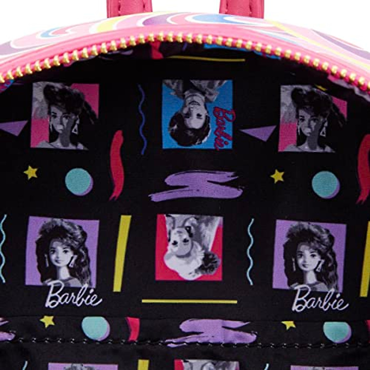 Loungefly Barbie Totally Hair 30th Anniversary Womens Double Strap Shoulder Bag Purse