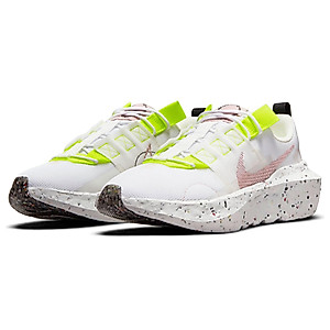 NIKE Women's Running Shoe, White Pink, 7