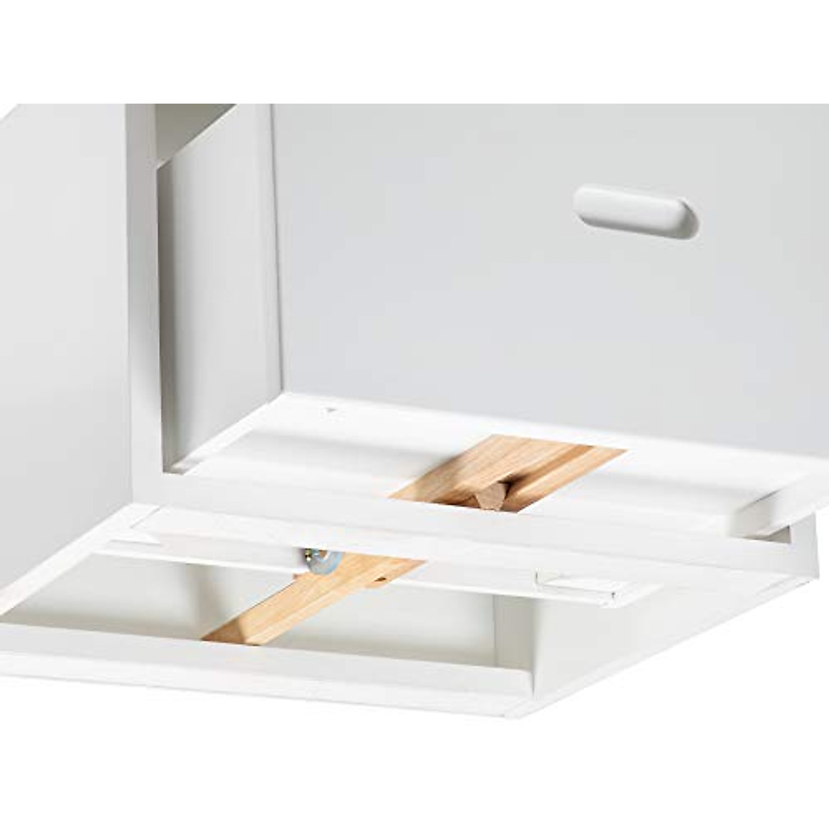 AFI Westbrook Staircase Bunk Twin Over Twin with Turbo Charger and Urban Bed Drawers in White