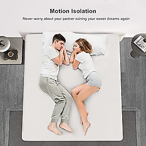 Molblly King Mattress, 10 inch Gel Memory Foam Mattress with CertiPUR-US Bed Mattress in a Box for Sleep Cooler & Pressure Relief, King Size