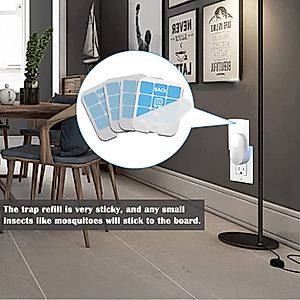 Qremove 15 Pack Replacement Glue Boards for Dynatrap DT3005W Dot,Refills Glue Cards for Safer Home SH502 Plug-in Indoor Insect Trap Mosquito Trap Refills Glue Cards Mosquito Killer Glue Pads