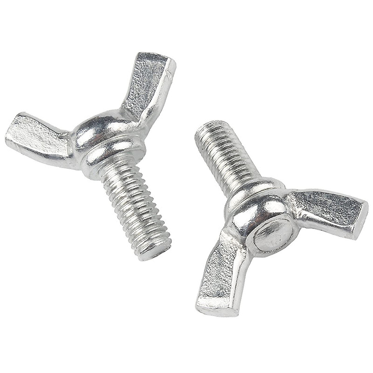 20 Pcs M6 Carbon Steel Zinc Plating Wing Butterfly Screws Bolts,Wing Bolt,Machine Fastener,Thumb Hand Screws for Electronic Equipment (Galvanized M6-1.0 x 20mm)